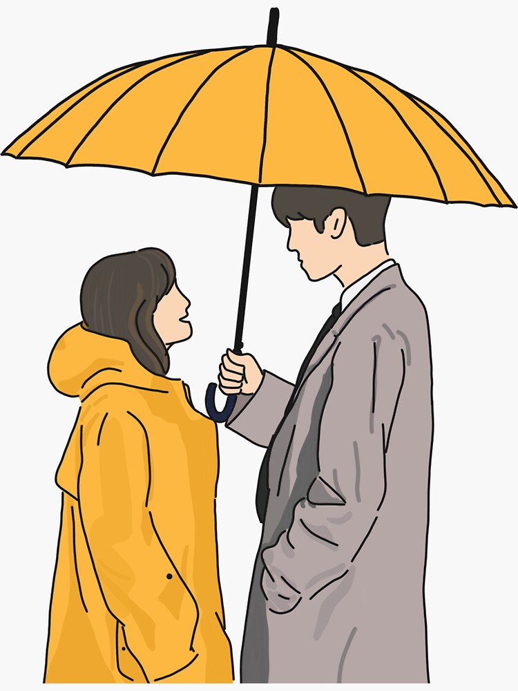 "Yellow umbrella- business proposal" Sticker for Sale by abysmota ...