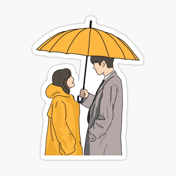 "Yellow umbrella- business proposal" Sticker for Sale by abysmota ...