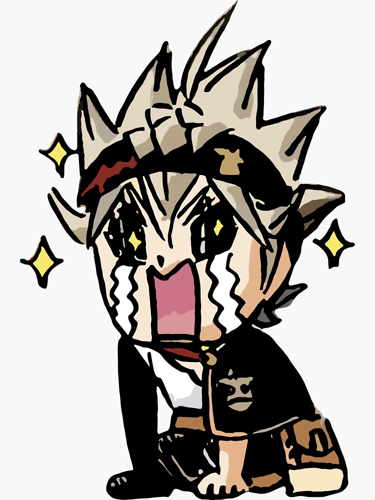 "The Baby Asta empror Craying" Sticker for Sale by jacobinShArt | Redbubble