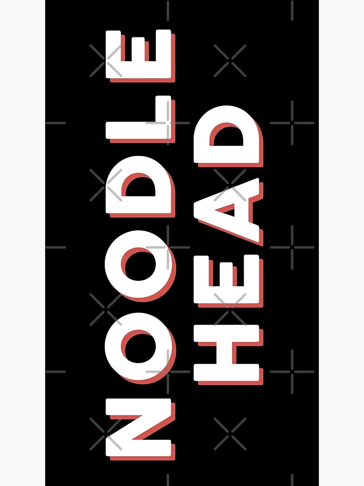 "NOODLE HEAD" Poster for Sale by elainesabine | Redbubble