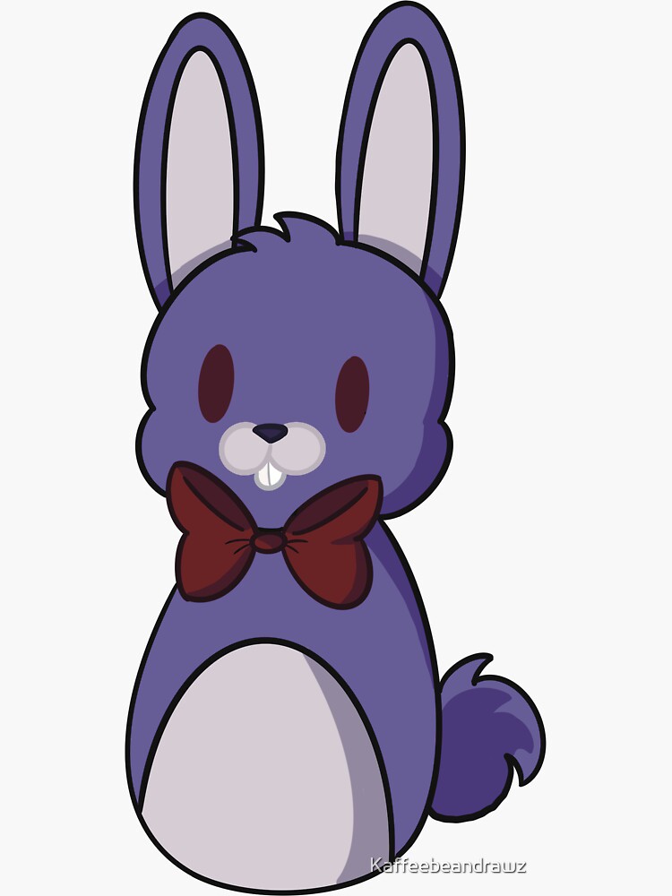 "Fnaf Bonnie chibi " Sticker for Sale by Kaffeebeandrawz | Redbubble