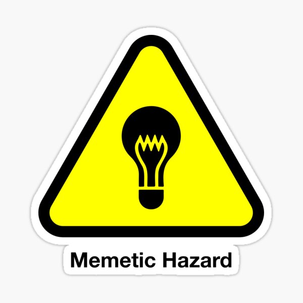 "SCP Memetic Hazard" Sticker for Sale by ghostseven | Redbubble