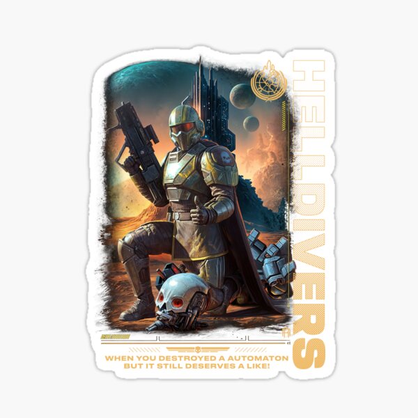 "Helldivers 2 - Poster FanArt" Sticker for Sale by Ronnius | Redbubble