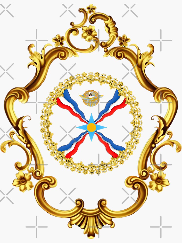 "Golden Assyrian Flag" Sticker for Sale by doniainart | Redbubble
