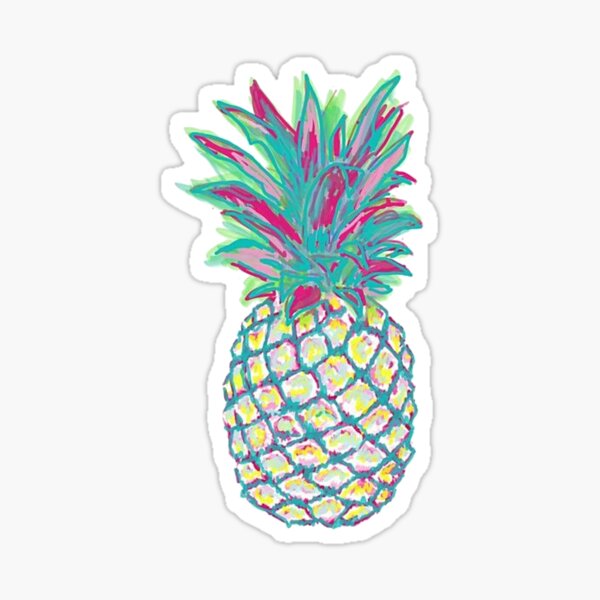 "Pineapple Sticker" Sticker for Sale by kkram7 | Redbubble