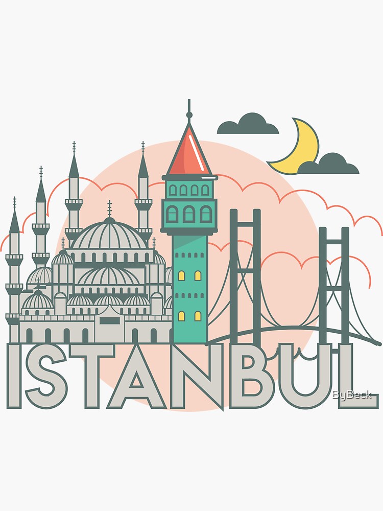 "Istanbul" Sticker for Sale by ByBeck | Redbubble