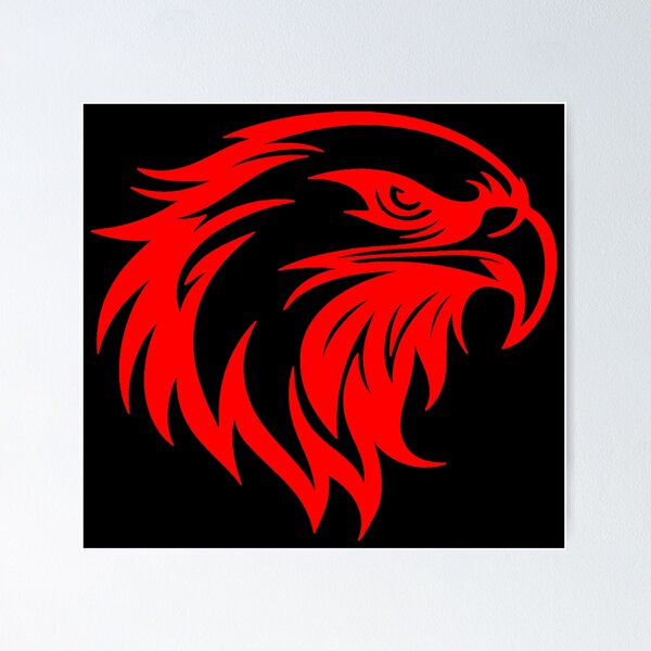 "strong red eagle" Poster for Sale by DB-Boutique | Redbubble