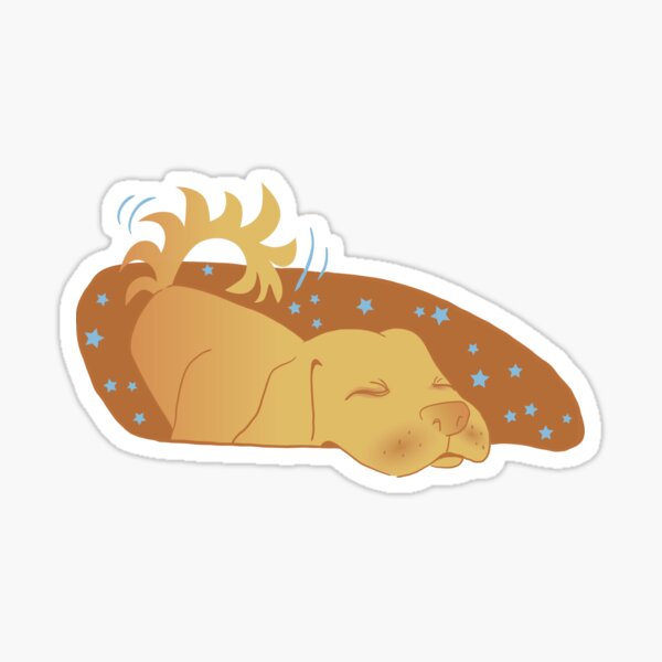 "Dog nap" Sticker for Sale by D2ARTM | Redbubble
