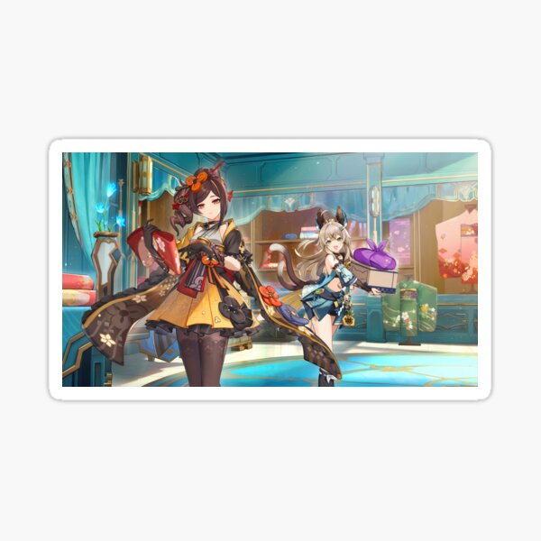 "Chiori & Kirara, Genshin Impact 4.5, Blades Weaving Betwixt Brocade ...