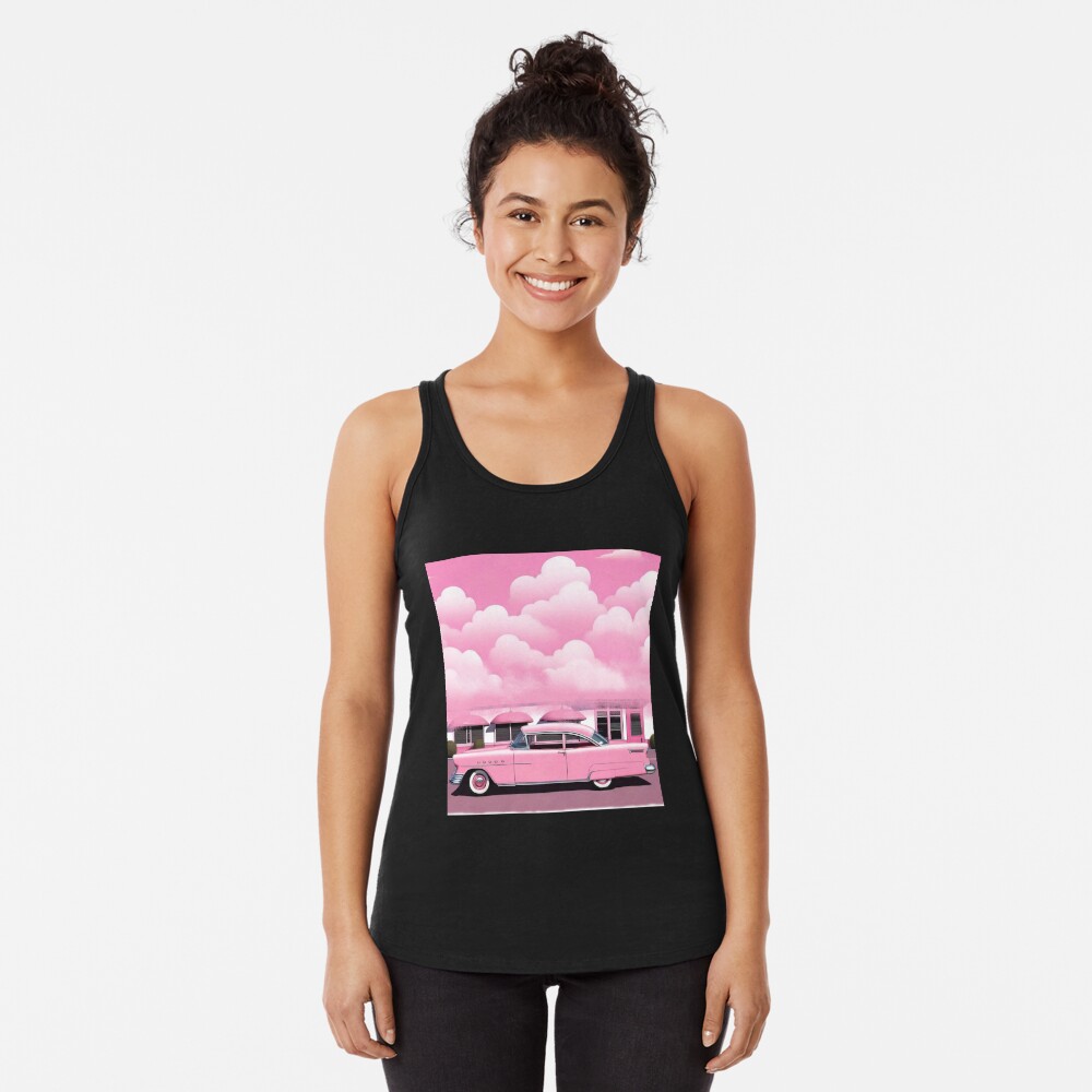 "Pink Cadillac" Sticker by Ecliz | Redbubble