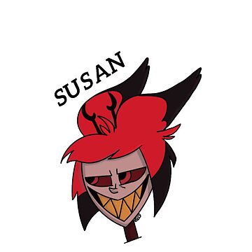 ""Susan" Alastor Hazbin Hotel" Sticker for Sale by Al-Bizarre | Redbubble