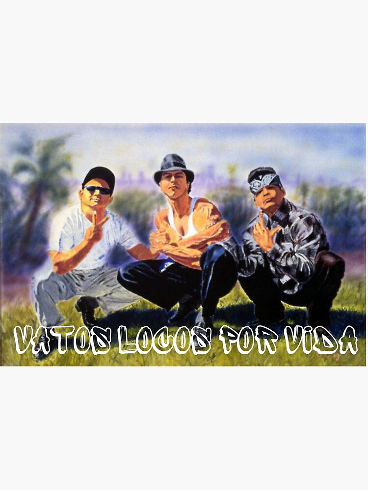 "Vatos Locos Por Vida" Sticker for Sale by SMRDesigns1 | Redbubble