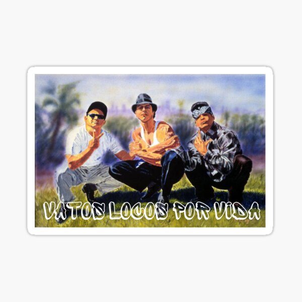 "Vatos Locos Por Vida" Sticker for Sale by SMRDesigns1 | Redbubble