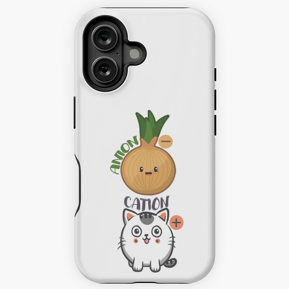 "Cation Anion Onion Cat Pun Chemistry Pun Science" Sticker for Sale by ...