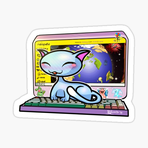 "Keyboard Kadoatie" Sticker for Sale by FoxBox Studio | Redbubble