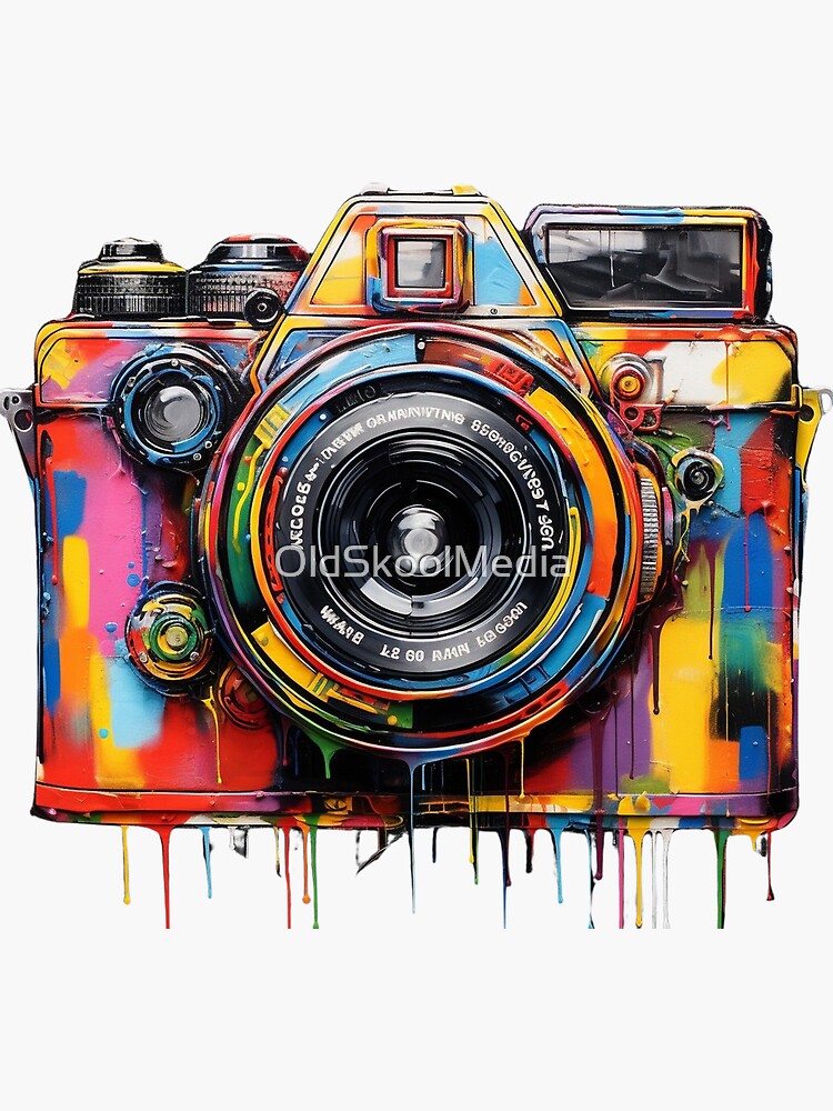 "Camera Colors Leica Style Artwork Photography Classic Design" Sticker ...