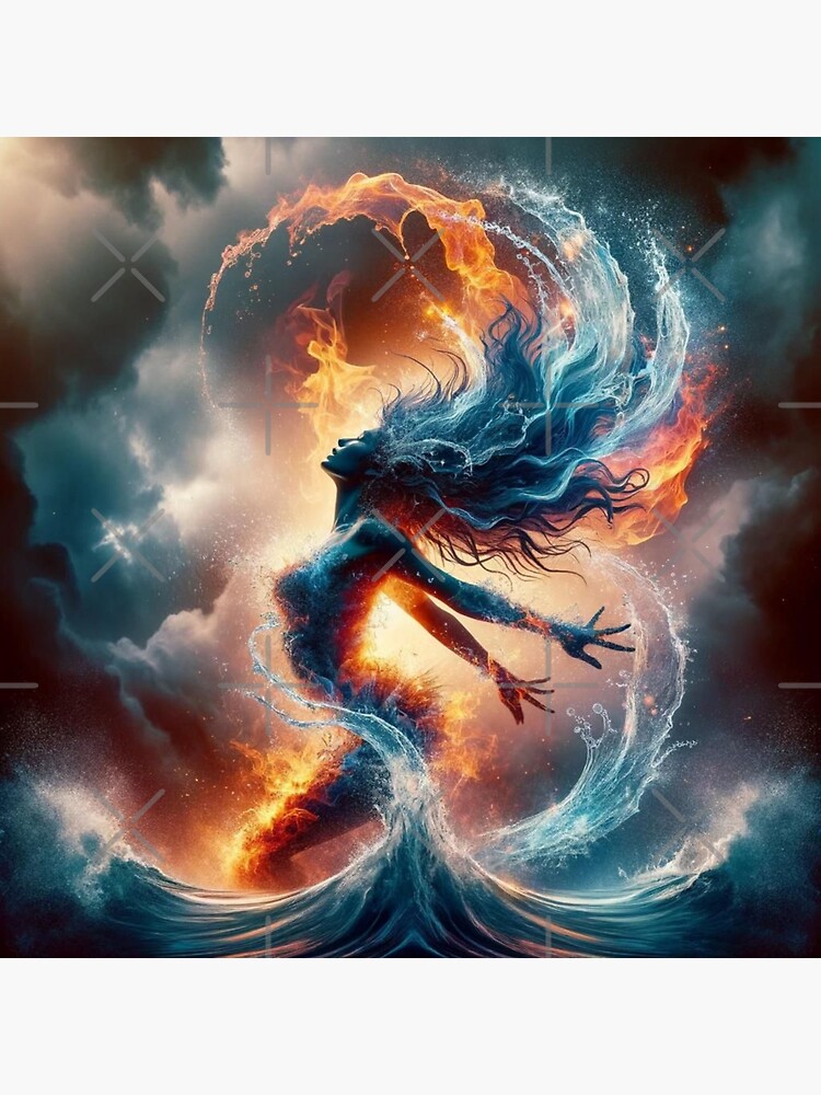 "Elemental Dance Art Piece" Sticker for Sale by CultDigHoriz | Redbubble