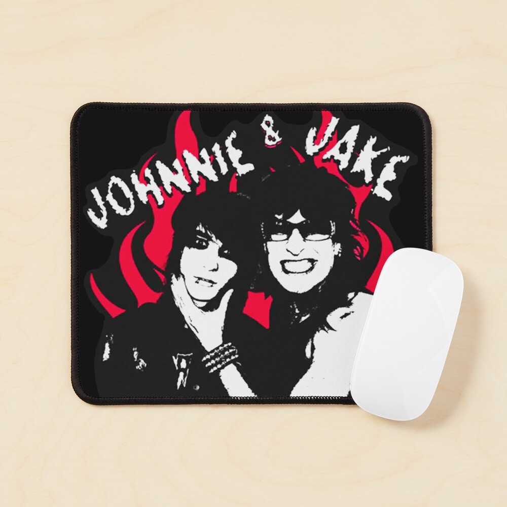 "jake and Johnnie flames" Sticker for Sale by laurelhell | Redbubble