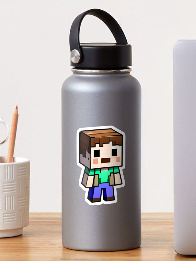 "Chibi Steve Minecraft" Sticker for Sale by LetterOdyssey | Redbubble