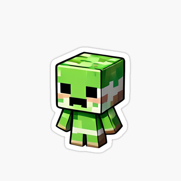 "Chibi Minecraft Baby Creeper" Sticker for Sale by LetterOdyssey ...