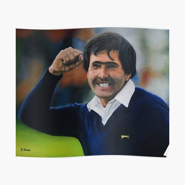 "Seve Ballesteros Oil on Canvas" Poster for Sale by daverives | Redbubble