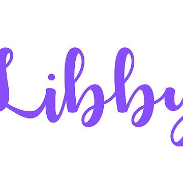 "Libby Sticker" Sticker for Sale by addisongale | Redbubble