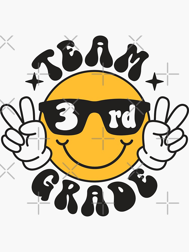 "Team 3rd grade, third grade " Sticker for Sale by hobbybox | Redbubble