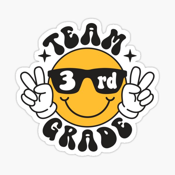"Team 3rd grade, third grade " Sticker for Sale by hobbybox | Redbubble