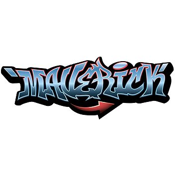 "Maverick name graffiti style" Sticker for Sale by 0ut0fSpace | Redbubble