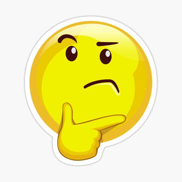 "Denker Emoji Emoticon Smart" Sticker von MyShirtHub | Redbubble
