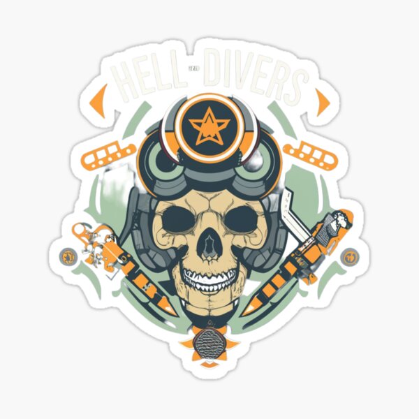 "HELLDIVERS Inspired " Sticker for Sale by Designerman2024 | Redbubble