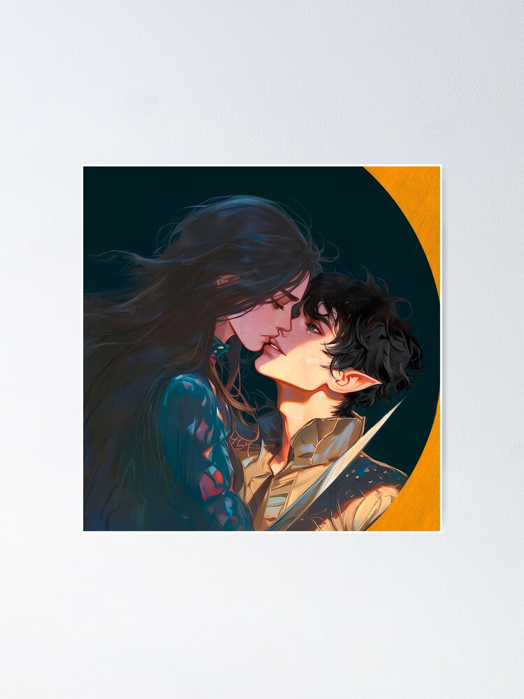 "holly black, the cruel prince - Cardan and Jude kiss" Poster by ...