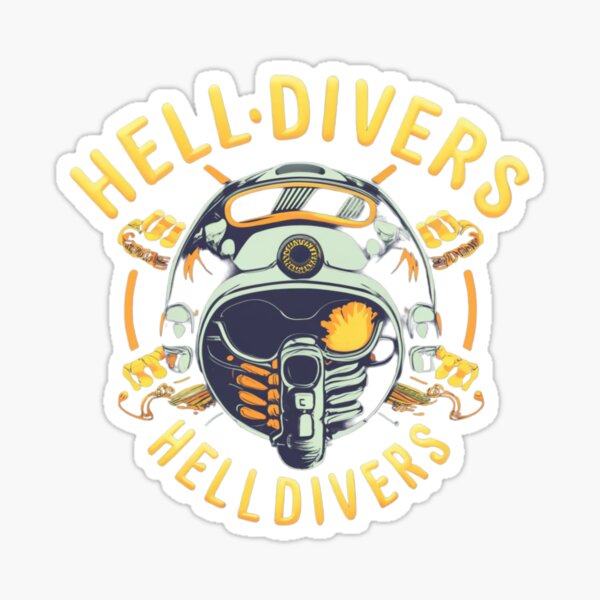 "HELLDIVERS Inspired " Sticker for Sale by Designerman2024 | Redbubble