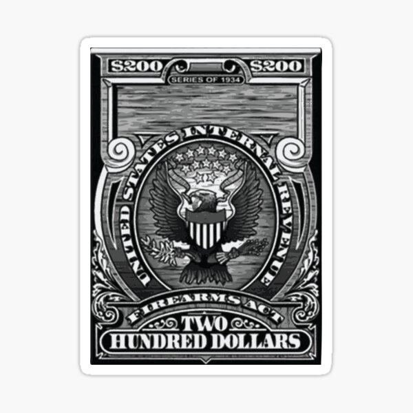 "NFA Tax Stamp" Sticker for Sale by SanctuaryArms | Redbubble