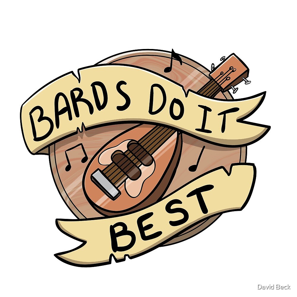 "Dungeons and Dragons Bard Badge" by David Beck | Redbubble