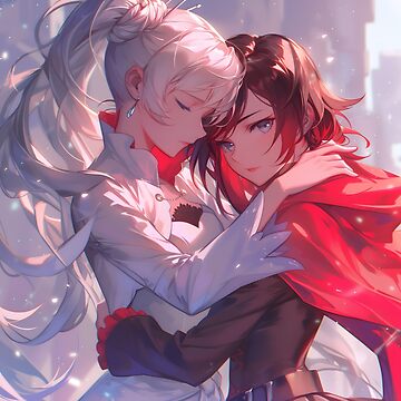 "White Rose (Weiss Schnee and Ruby Rose) - RWBY 3" Sticker by Infinite ...