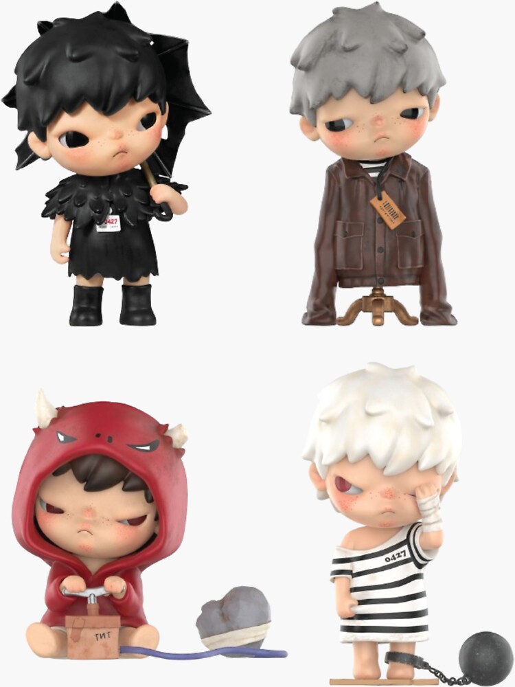 "Hirono (4-Pack)" Sticker for Sale by chiaoo | Redbubble