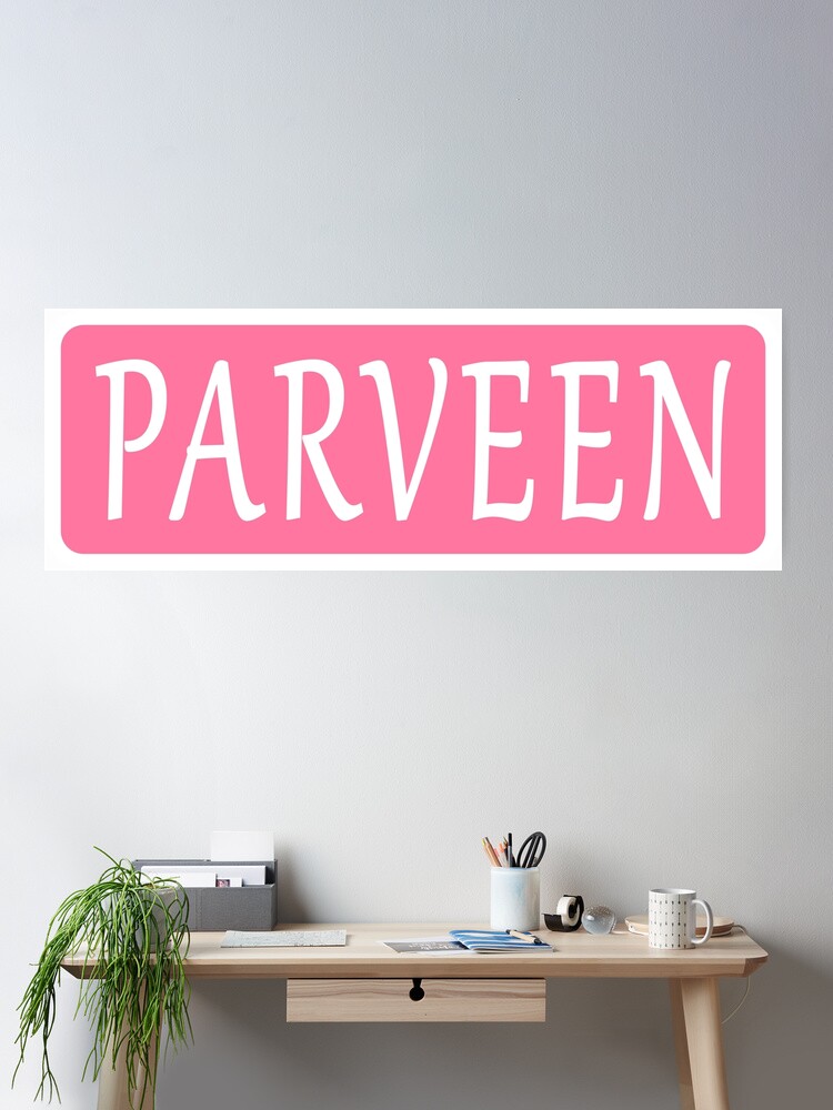 Parveen Name Logo