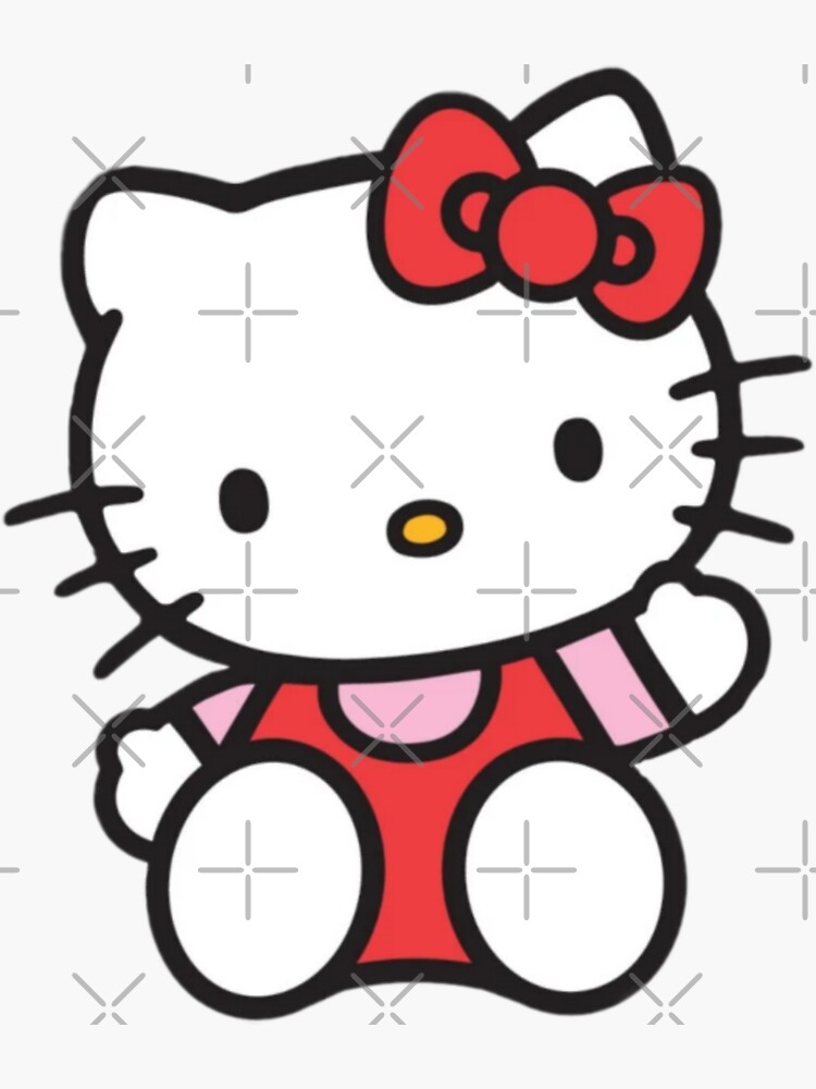 "Hello Kitty" Sticker by srtzuu | Redbubble