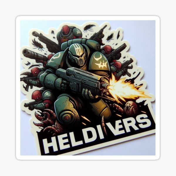 "HELLDIVERS" Sticker for Sale by esdstyle | Redbubble