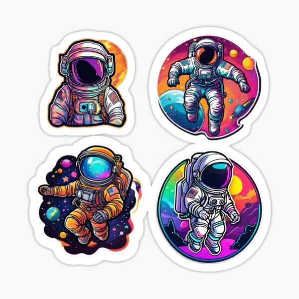"Space Explorers: Astronaut Sticker Pack" Sticker by Dafne234 | Redbubble