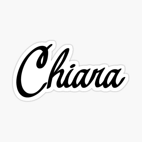 "Chiara" Sticker by Shalomjoy | Redbubble