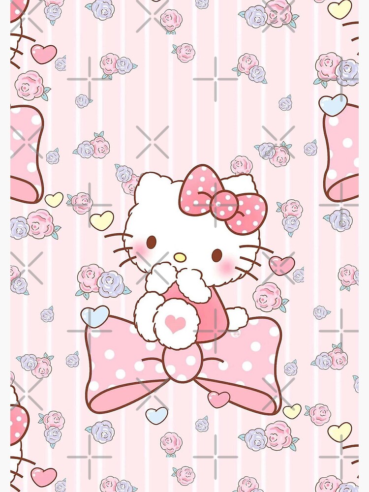 "fluffy hello kitty with roses" Journal for Sale by MioNozomi144 ...