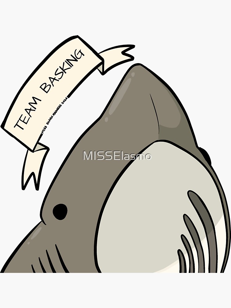 "Teaming Basking (Shark Madness 2024)" Sticker for Sale by MISSElasmo ...