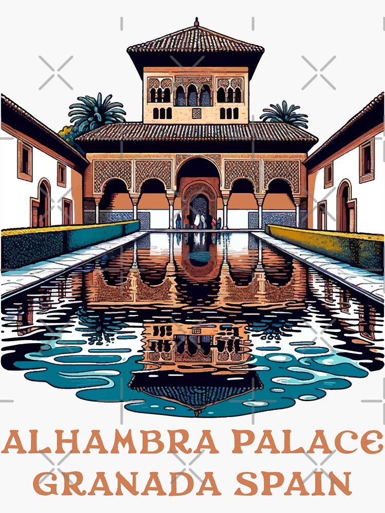 "Alhambra Palace Granada Spain" Sticker for Sale by NPStudio | Redbubble
