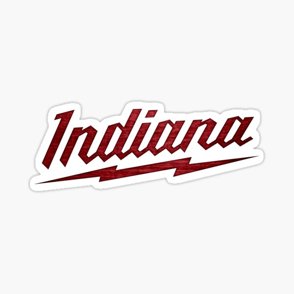 "Indiana" Sticker by lawray | Redbubble