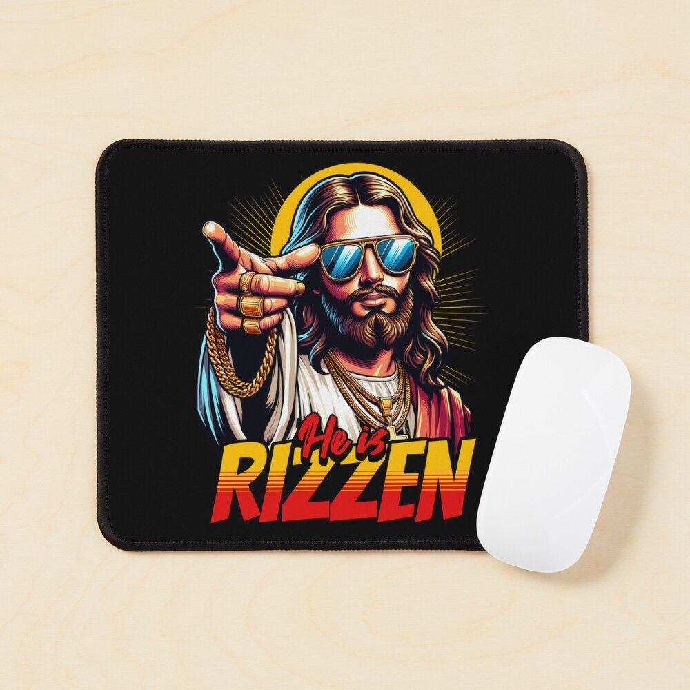 "He Is Rizzen" Sticker for Sale by BankaiChu | Redbubble
