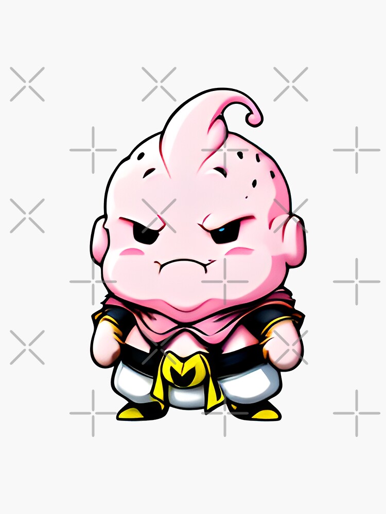 "Chibi Majin Buu" Sticker for Sale by LetterOdyssey | Redbubble