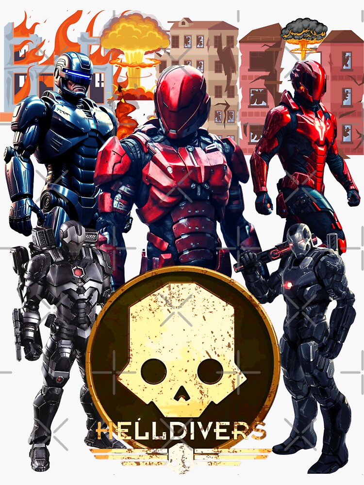 "HELLDIVERS" Sticker for Sale by NEWMAN100 | Redbubble