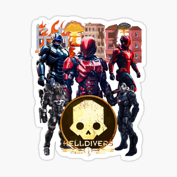 "HELLDIVERS" Sticker for Sale by NEWMAN100 | Redbubble